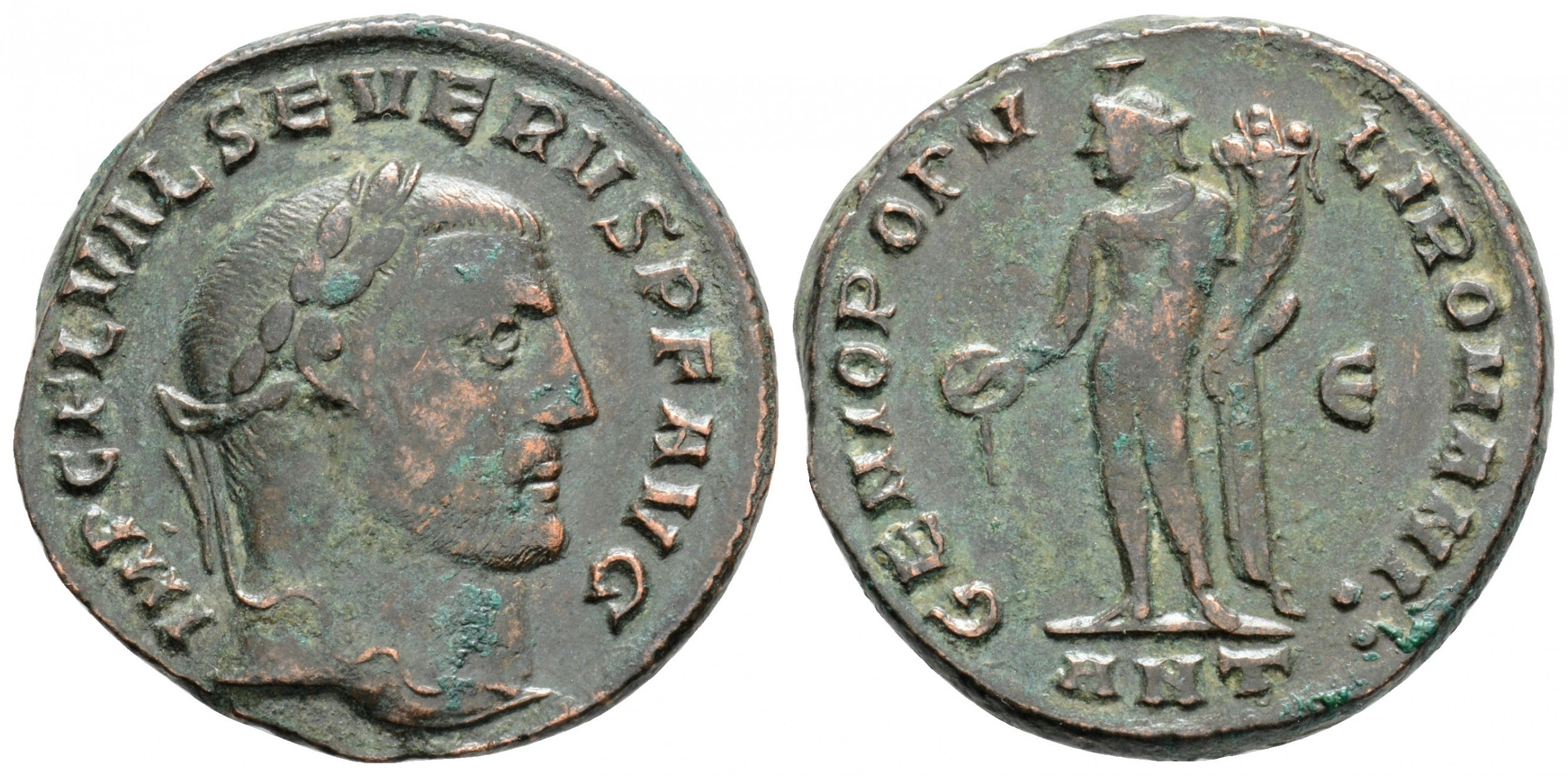 Severus II as Augustus - The "lost" Genio Populi Romani issue from Antioch